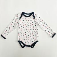 China 100% Cotton Baby Romper Summer Unisex OEM Custom Size 0-36 Months Breathable Anti-Pilling for sale