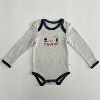 China 100% Cotton Baby Romper Summer Unisex OEM Custom Size 0-36 Months Breathable Anti-Pilling for sale
