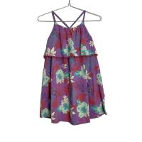 China Cotton Floral Kids Clothing Set for Girls England Style Sling Dress Suit Ages 2-10 for sale