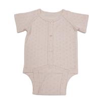 China Unisex Toddler Bodysuit Set 100% Cotton Baby Jumpsuits Short Sleeves 0-24 Months Summer for sale
