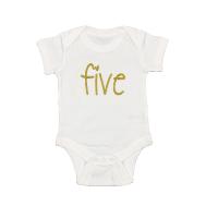 China Baby Cotton Rompers Gift Set with Gold Printing 0-12 Months OEM for sale