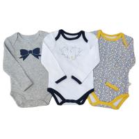 China 100% Combed Cotton Baby Romper for 0-36 Months OEM Custom Anti-Pilling Breathable for sale