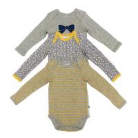 China Custom Cotton Baby Bodysuit White Full Print Unisex Long Sleeve Bodysuit With Button for 0-36 Months for sale