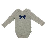 China Custom Cotton Baby Bodysuit White Full Print Unisex Long Sleeve Bodysuit With Button for 0-36 Months for sale