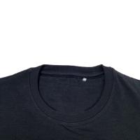China Summer Embroidered Black Knitted Crewneck Boys T-Shirts Short Sleeve 94% Cotton 6% Spandex Sizes 3Y-10Y for sale