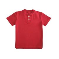 China Kids Boys Cotton Spandex O-Neck Short Sleeve T-Shirt Summer Red Size 3-10 Years for sale