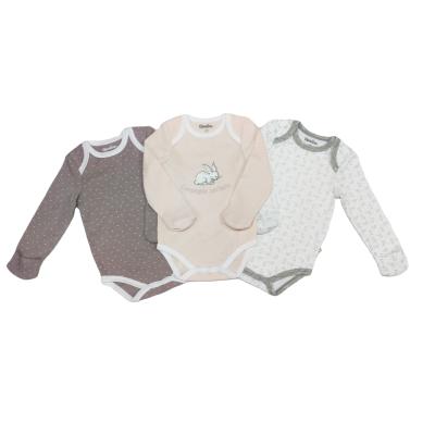 China 100% Cotton Baby Romper Set 0-36 Months Breathable Anti-Shrink Summer Bodysuit for sale