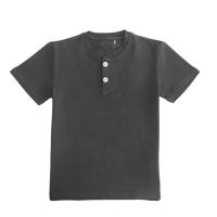 China 200g Cotton Spandex Boys Summer Plain Round Neck Short Sleeve T Shirts for Ages 3-10 for sale