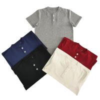 China 200g Cotton Spandex Boys Summer Plain Round Neck Short Sleeve T Shirts for Ages 3-10 for sale