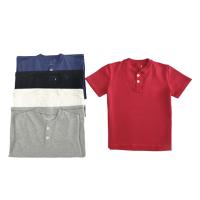 China 200g Cotton Spandex Boys Summer Plain Round Neck Short Sleeve T Shirts for Ages 3-10 for sale