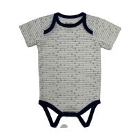 China Button Closure Summer Baby Short Sleeve Cotton Kids Suit 3 Pcs Newborn Cloths OEM Custom for sale