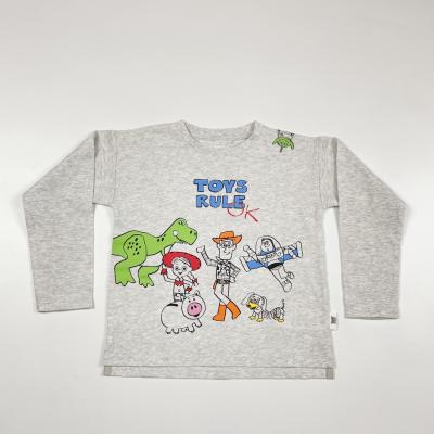 China 160-210 GSM 100% Cotton Long Sleeve Boys T-Shirt for Custom Kids Clothing Ages 3-10 for sale
