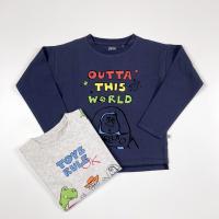 China 160-210 GSM 100% Cotton Long Sleeve Boys T-Shirt for Custom Kids Clothing Ages 3-10 for sale