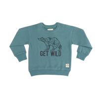 China Custom Girls Pullover Fleece Sweatshirt with Rubber Printing and Print Pattern for sale