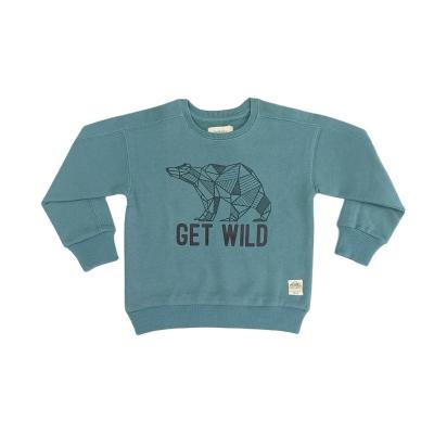 China Custom Girls Pullover Fleece Sweatshirt with Rubber Printing and Print Pattern for sale
