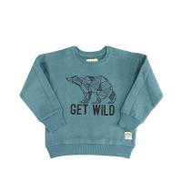 China Custom Girls Pullover Fleece Sweatshirt with Rubber Printing and Print Pattern for sale