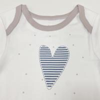 China Newborn Girls Romper 100% Organic Cotton Bodysuit Custom Color OEM for 0-36 Months for sale