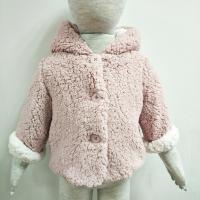 China Winter Baby Girl Hoodie Long Sleeve 100% Polyester Pink Grey 0-23 Months OEM for sale