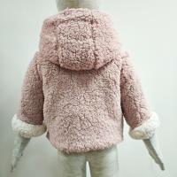 China Winter Baby Girl Hoodie Long Sleeve 100% Polyester Pink Grey 0-23 Months OEM for sale