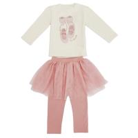 China 100% Cotton Baby Girl Clothing Set 2pcs Anti-Shrink Breathable Kids Pajamas OEM Custom for sale