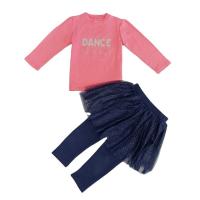 China 100% Cotton Baby Girl Clothing Set 2pcs Anti-Shrink Breathable Kids Pajamas OEM Custom for sale