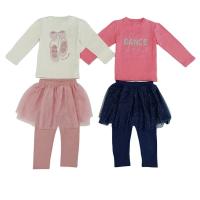 China 100% Cotton Baby Girl Clothing Set 2pcs Anti-Shrink Breathable Kids Pajamas OEM Custom for sale