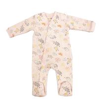 China Cotton Baby Romper Sets with Footed Design Customized Color Newborn Sleeper Bodysuit for sale