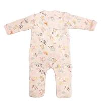 China Customized Baby Romper Bodysuit 100% Cotton Long Sleeves Zipper Closure 0-24 Months for sale