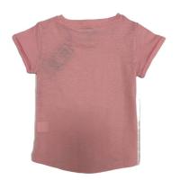 China 100% Cotton Girls Beaded Embroidered Short Sleeve T-Shirt 150 GSM Summer Slub Jersey for sale