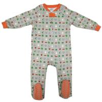 China Unisex Baby Footie Pajamas 100% Cotton Winter Sleepwear for Infants Toddlers 0-36 Months for sale