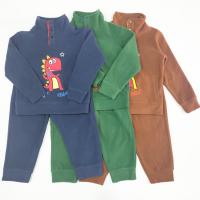 China Kids Boy Fleece Sweatshirt and Pant 2 Piece Set Spring Autumn Winter O Neck Button for sale