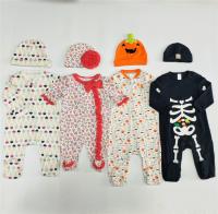 China Winter Baby Footies Romper 100% Cotton Zipper Closure Custom Size 0-36 Months for sale