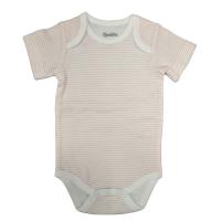 China 100% Cotton Striped Short Sleeve Baby Girl Romper Gift Set 5pcs 3-9 Months OEM for sale