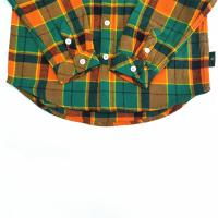 China 100% Cotton Plaid Long Sleeve Boys Casual Shirt with Embroidery Size 3-10 Years for sale
