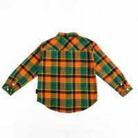 China 100% Cotton Plaid Long Sleeve Boys Casual Shirt with Embroidery Size 3-10 Years for sale
