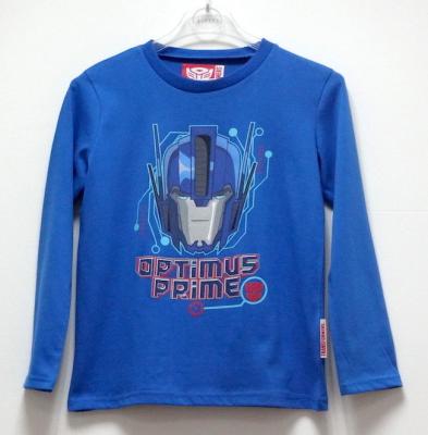 China Custom Printed Kids Long Sleeve T-Shirt 100% Cotton Eco-Friendly Size 2-14 Years for sale