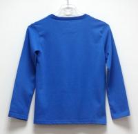 China Custom Printed Kids Long Sleeve T-Shirt 100% Cotton Eco-Friendly Size 2-14 Years for sale