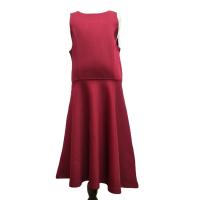 China Girls Party Wear Red Sleeveless Dress 92% Polyester 8% Spandex Back Hollow Out Design OEM for sale