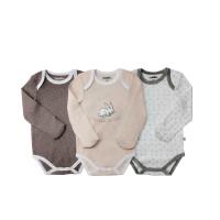 China 100% Cotton Long Sleeve Infant Bodysuit with Ruffle Detailing for 0-36 Months for sale