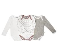 China 100% Cotton Long Sleeve Infant Bodysuit with Ruffle Detailing for 0-36 Months for sale