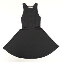 China Sleeveless Elegant Black Little Girl Kids Party Dress 92% Polyester 8% Spandex Ages 3-10 for sale