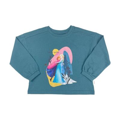 China 100% Combed Cotton Childrens T-Shirt 160gsm Customizable Cartoon Tee for Girls Size 3Y-10Y for sale