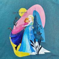 China 100% Combed Cotton Childrens T-Shirt 160gsm Customizable Cartoon Tee for Girls Size 3Y-10Y for sale