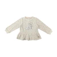 China Soft Hand Feel Kids Hoodies Sweatshirts 60% Cotton 40% Polyester Printed O-Neck for Girls 3M-10Y for sale