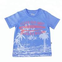 China Organic Cotton Baby Girl Tshirt Anti-Shrink Print Embroidery O Neck Summer Tops 0-24 Months for sale