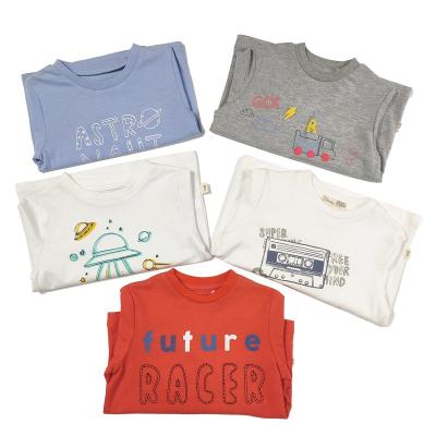China Infant Unisex Long Sleeve Baby T-Shirt 60% Cotton 40% Polyester Custom Logo for sale