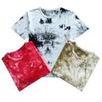 China 100% Cotton Kids Boy T-Shirt Tie Dye Short Sleeve O-Neck Summer Sizes 2Y-12Y OEM for sale