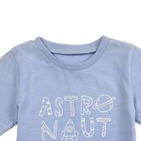 China Baby Long Sleeve T-Shirts 60% Cotton 40% Polyester Anti-Wrinkle O Neck Newborn Tops Bulk Buy for sale