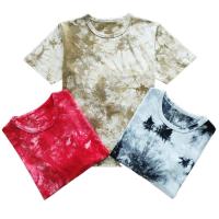 China 100% Cotton Tie Dyed Boys T-Shirts 160g Fabric Weight Kids Polo Shirts OEM Sizes 2Y-12Y for sale