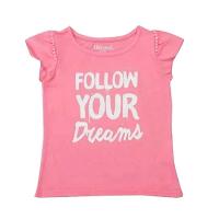 China 100% Cotton Baby Girl T-Shirts O-Neck Print Pattern Tops for Newborns 0-24 Months Summer for sale